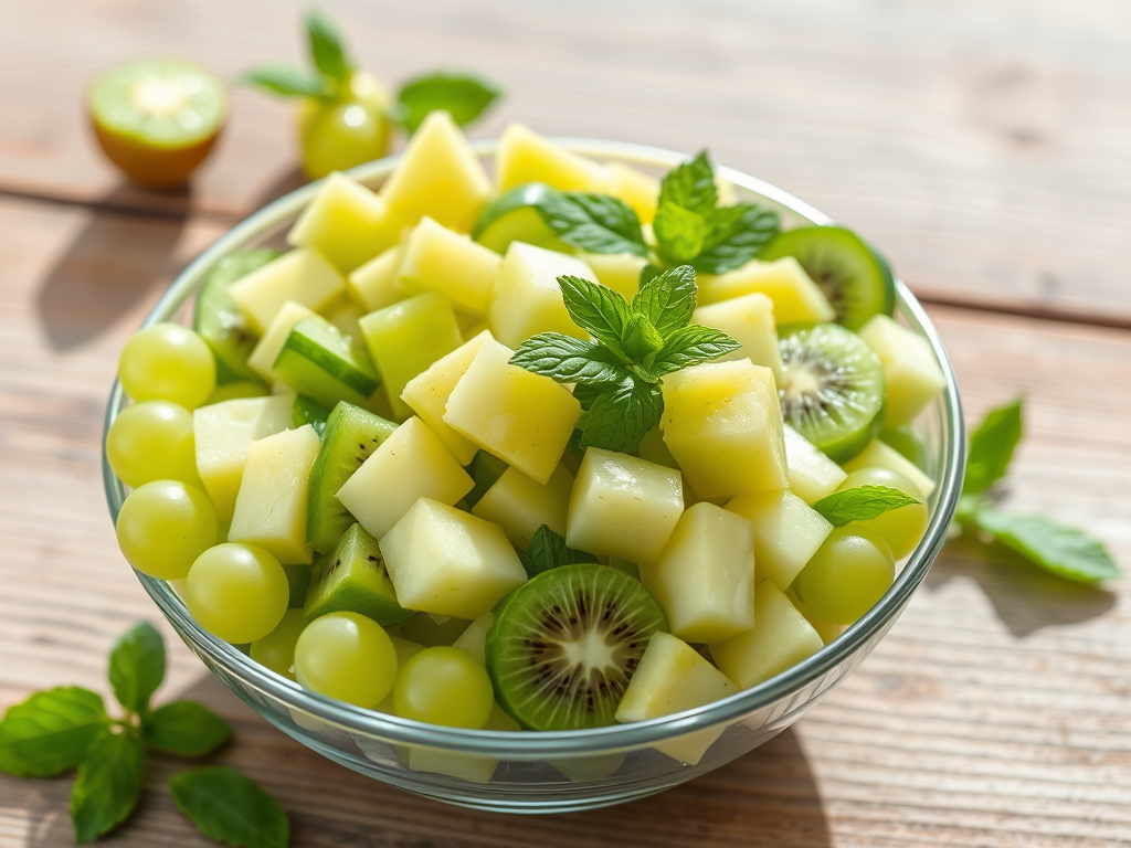 Green Fruit Salad – Minnesota Millennial Mom